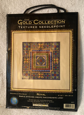 Dimensions Gold Collection Textured Needlepoint Kit # 2477- ROYAL- OOP ...