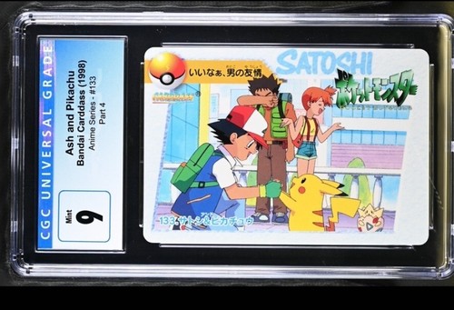 1998 Pokemon Bandai Carddass Ash & Pikachu Part 4 # 133 CGC 9 Mint | eBay