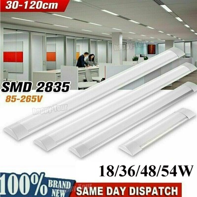 LED Shop Light 1FT 2FT 3FT 4FT Linkable Ceiling Tube Lights Fixture 24W ...