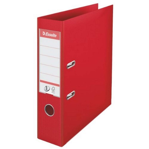 Esselte A4 Lever Arch File, Red, 72mm Spine, Plastic, 811330, 500 ...