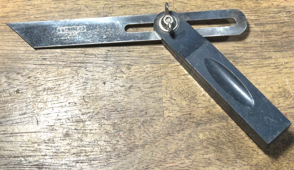 Vtg STANLEY No. H1225 Sliding T Bevel Square 8 Inch Blade USA | eBay