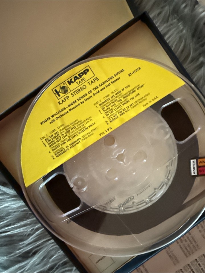 4 Lot Vintage Reel To Reel Tapes: Caiola Combo-Leroy Holmes-Strings ...