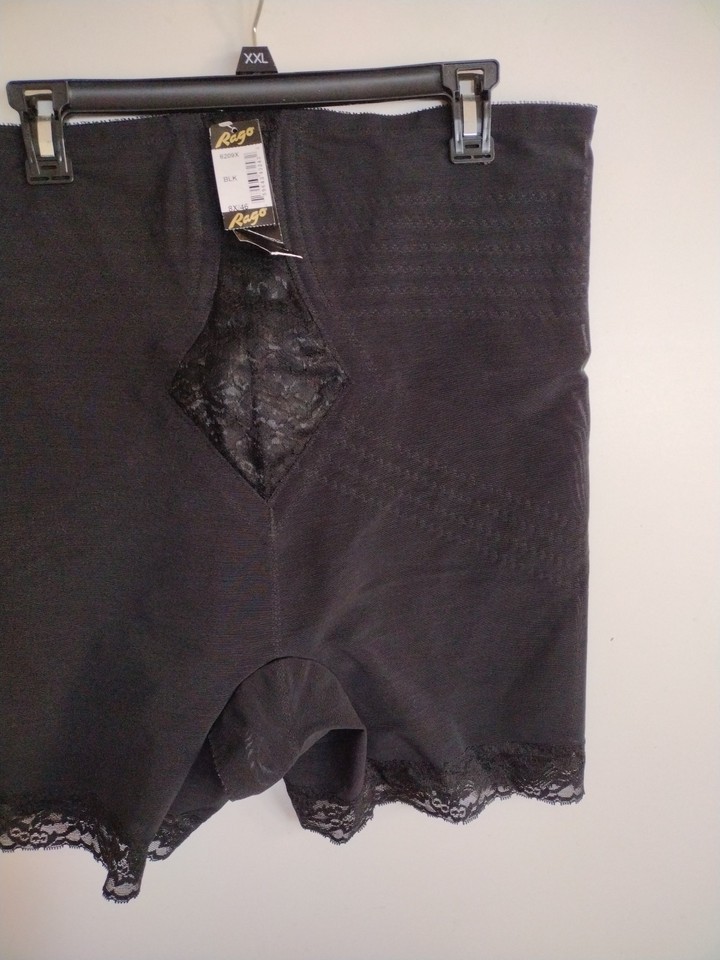 Rago Of New York 6209 High Waist Leg Shaper Girdle Black Size 8X/46 NWT ...
