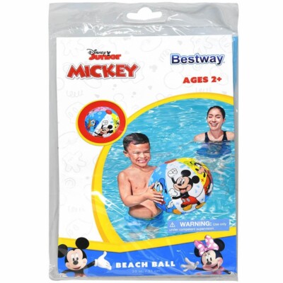 Disney Mickey Mouse 20" Inflatable Beach Ball Pool Toy, Mickey Beach ...