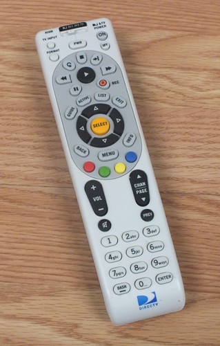 Genuine DirecTV (RC65R) Multi Color TV Remote Control w/ Battery Cover ...