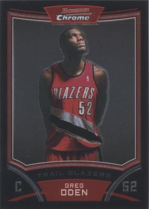 2008-09 Bowman Draft Picks & Stars - Chrome Greg Oden #52 for sale ...
