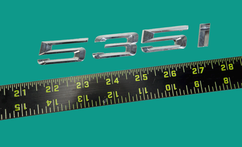 2011-2016 bmw 535i f10 gt trunk tailgate chrome number emblem logo ...