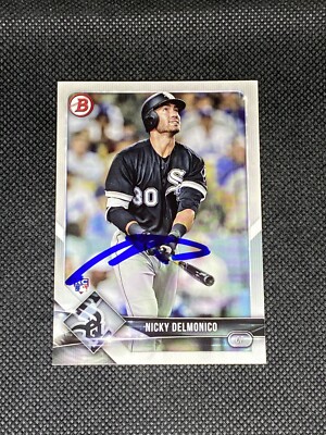 Nicky Delmonico Chicago White Sox 2018 Bowman Signed Auto Card #83 ...