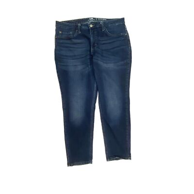 Lee Mid Rise Skinny Women's size 16P Dark Wash Blue Denim jeans | eBay
