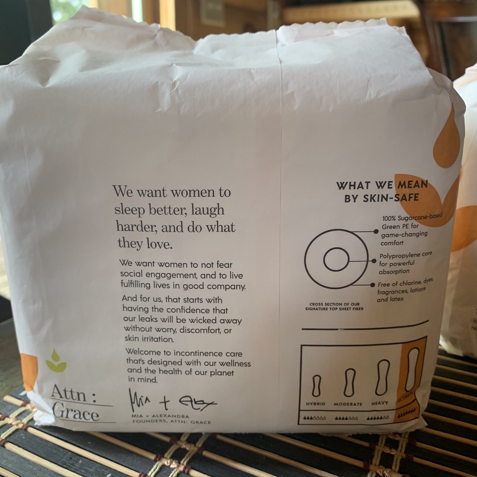 2x Attn: Grace Incontinence & Post Partum Ultimate Pads for Sensitive ...