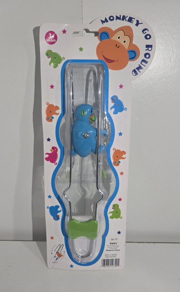 Monkey Go Round Magic Rail Twirler, Magnetic Gravity Defying Stunt Toy ...