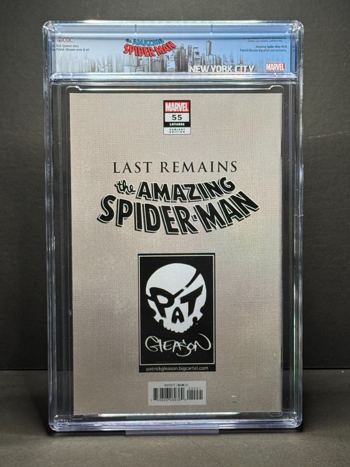 CGC 9.8 Amazing Spider-Man 55 Patrick Gleason Webhead Virgin Cover Last ...