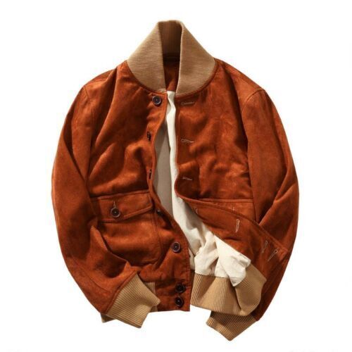 Vintage 60s 70s Tan Men's Suede Bomber Jacket Size Large Vintage 60s 70s Tan Men's Suede Bomber Jacket Size Large