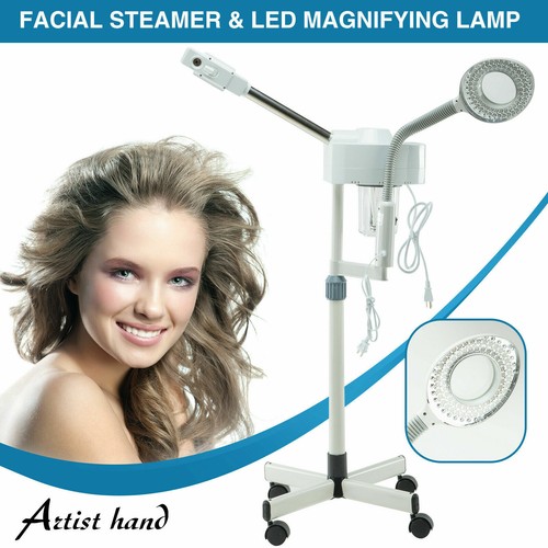 2IN1 Facial Steamer 5x Magnifying Lamp Hot Ozone Beauty Salon Spa ...