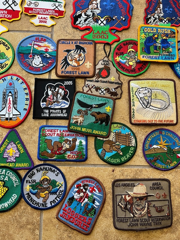 QTY 129 - LAAC FLSR Big horn Cedar Pitchess Jacket pocket Patch Lot ...