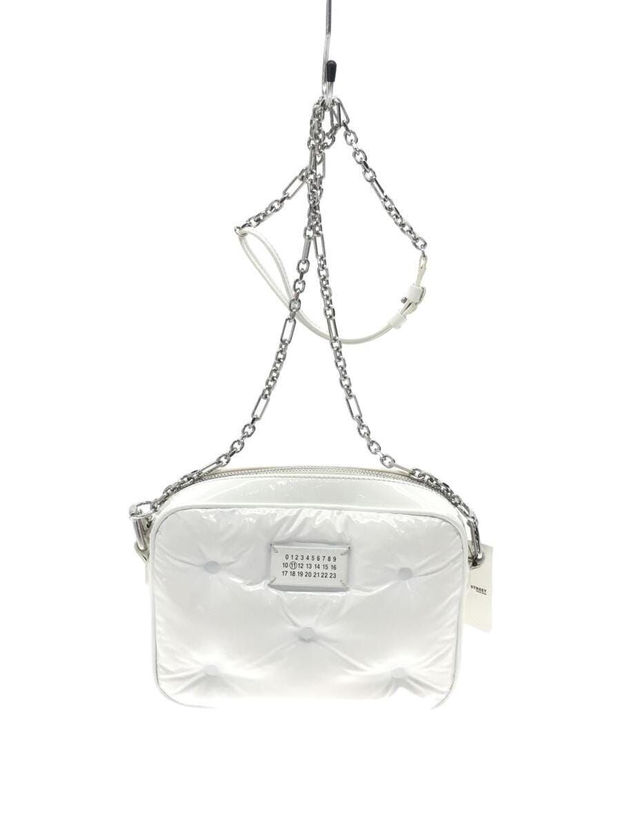 Maison Margiela Shoulder Bag GLAM SLAM Enamel White Solid Maison Margiela Shoulder Bag GLAM SLAM Enamel White Solid