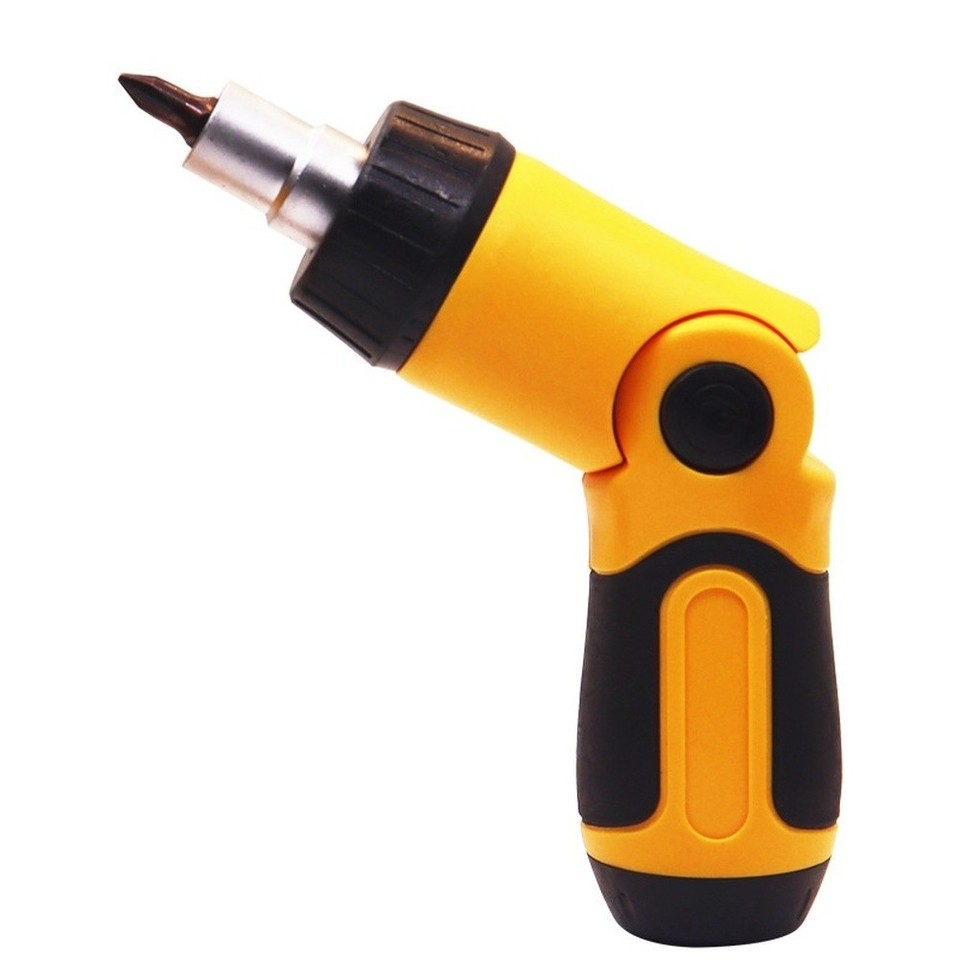 Screwdriver Set with Rotatable 72 Teeth Ratchet and Integrated Bit ...