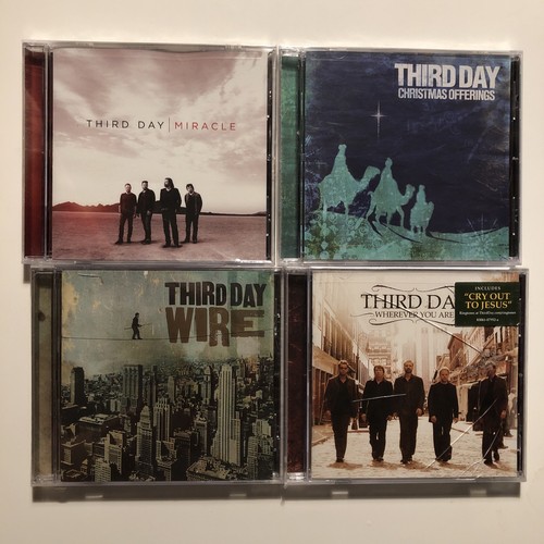 NEW SEALED 4 CD LOT THIRD DAY MIRACLE WIRE WHEREVER YOU ARE CHRISTMAS ...