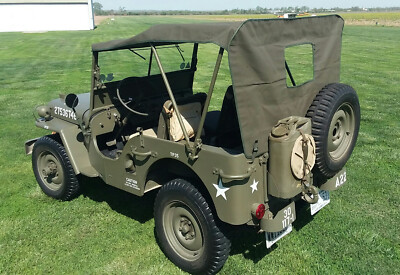Summer Soft Top For Willys Jeep Ford MB GPW G-503- Light Olive Green-in ...