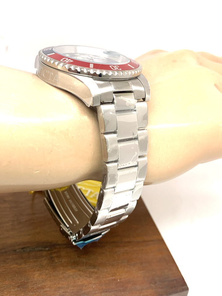 Invicta Mens Watch 47611 Pro Diver Blue Dial Pepsi Bezel Silver Steel ...