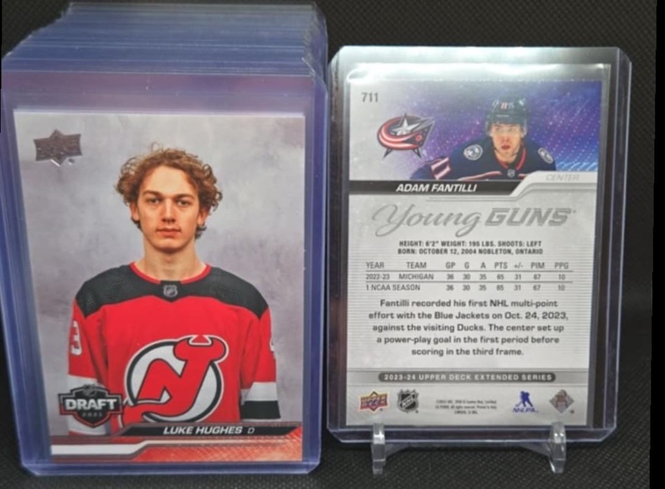 50 Full SET 2023-24 Upper Deck Extended Young Guns and Draft Pick SET ...