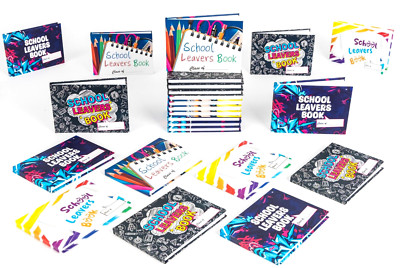 30 Pack Leavers Book School College Autograph Hard Backed Padded Cover ...