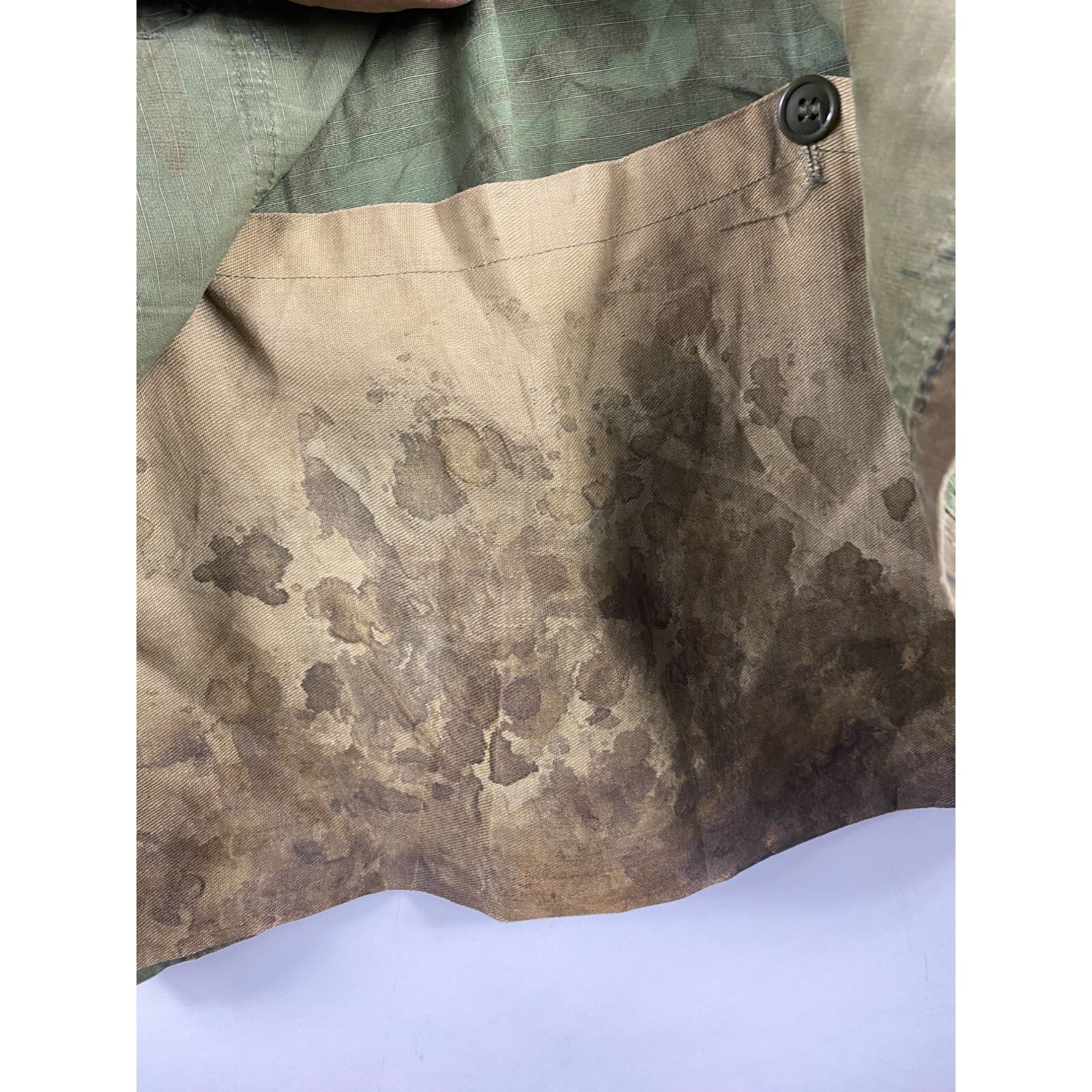 Vintage Old Style Camo Military Jacket Men's A352 - Gem