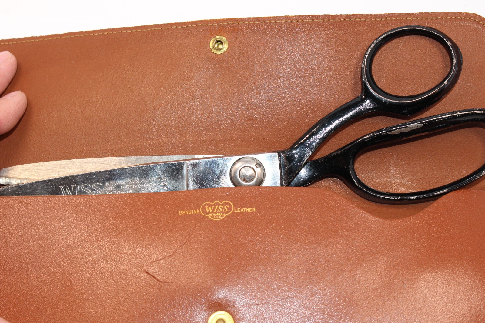 Vintage WISS SHEARS SCISSORS 1970408-2286874 NEWARK NJ USA Pinking HS ...