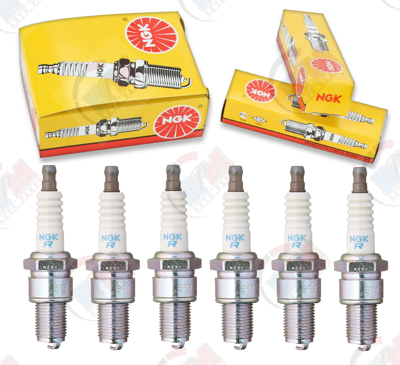 NGK BR8ES-11 Standard Plug Spark Plugs 7986 (Set of 6) | eBay