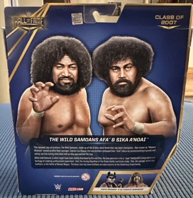 WWE Wild Samoans Afa Sika Anoai Elite Hall Of Fame Figure Set 2-Pack ...