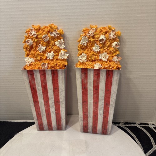 2 CARNEVIL SPILLED POPCORN CARNIVAL DISPLAY DECOR - HALLOWEEN ISE NEW ...