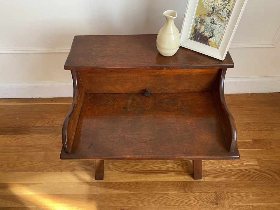 Vintage Sprague & Carleton Cobbler’s Table with Drop Leaf - Extremely ...