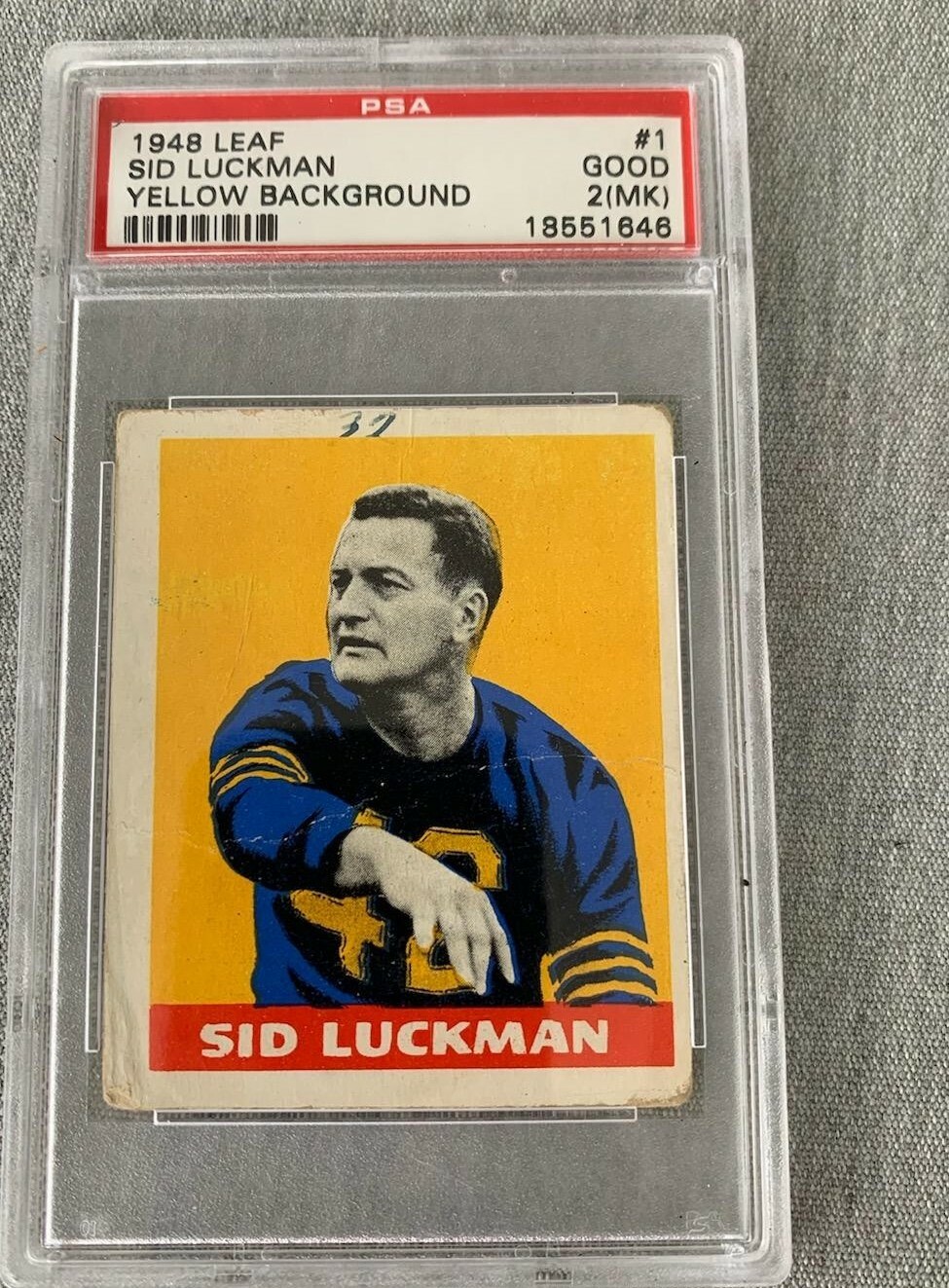 1948 Leaf Sid Luckman #1 PSA 2 (MK) | eBay