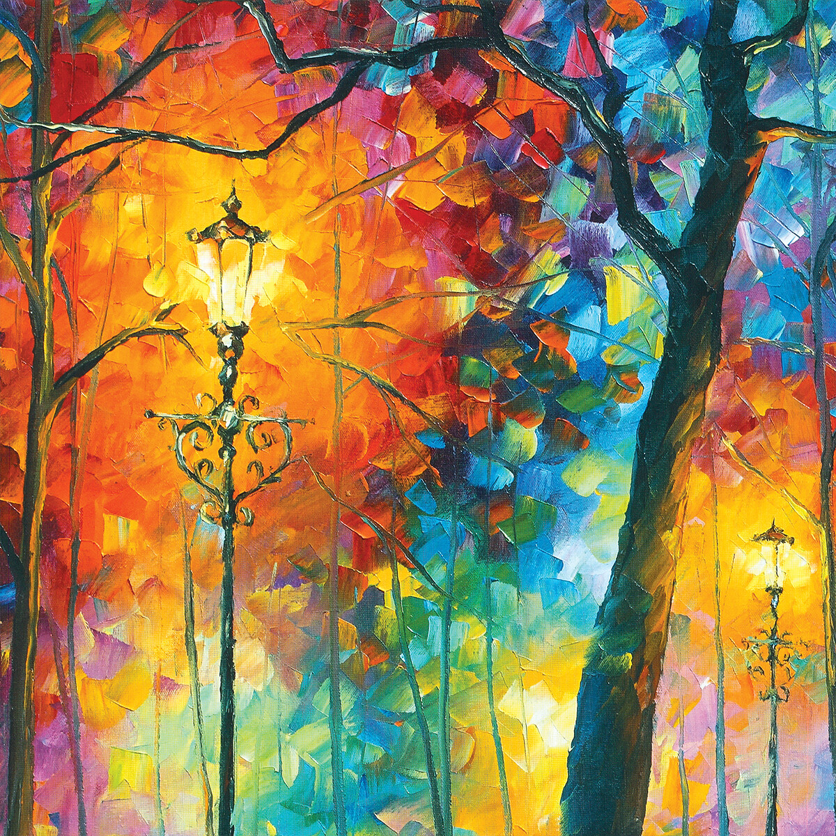 Melodia Infinita Leonid Afremov 3 Piece Oil Painting Sets Leonid