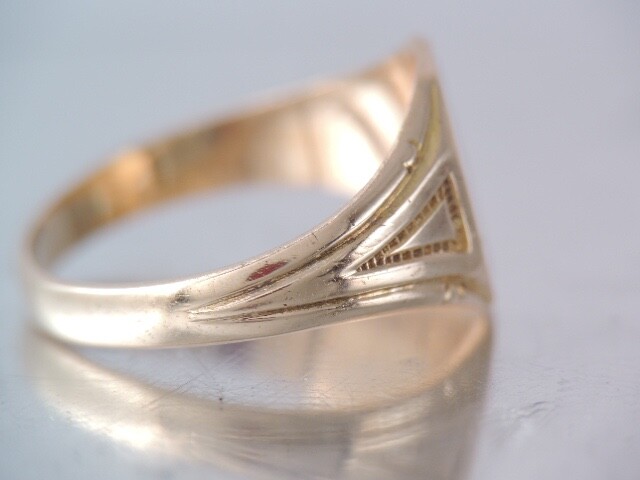 VINTAGE OB OSTBY BARTON 10K GOLD INITIAL "JB" SIGNET RING sz 1 3/4 | eBay