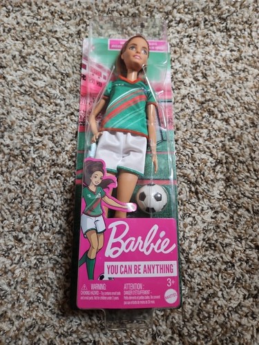Barbie Doll You Can Be Anything, Soccer Player #16 Uniform, Soccer Ball ...