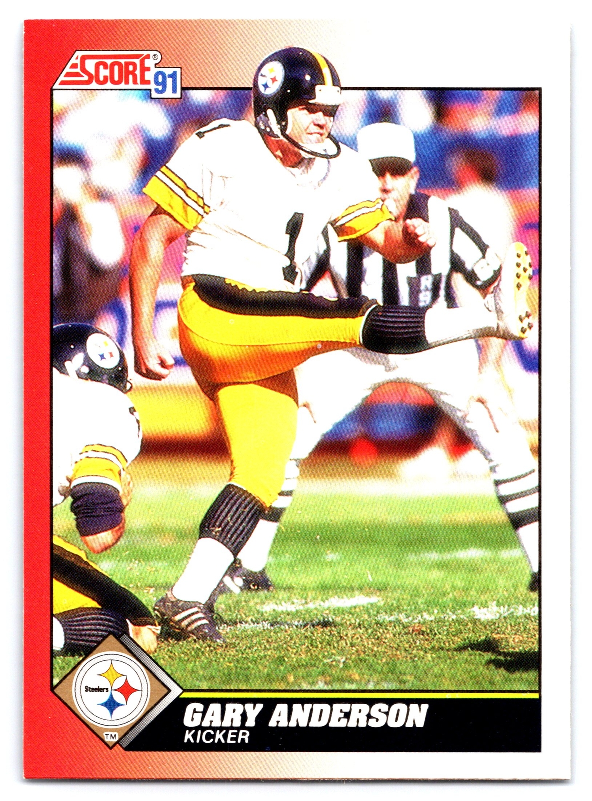 1991 Score #121 Gary Anderson Pittsburgh Steelers | eBay