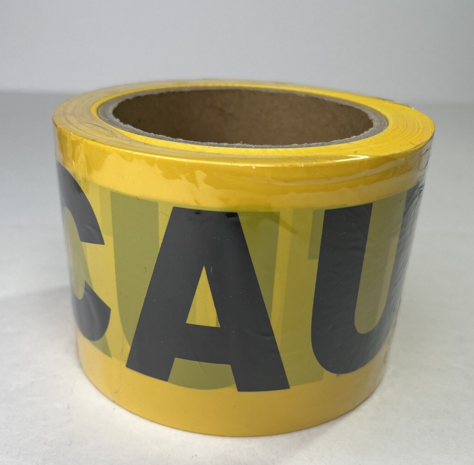 Bright Yellow CAUTION Warning Tape 3" X 300 Foot Roll Irwin New/Unused ...