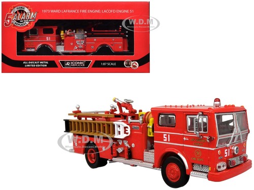 1973 WARD LAFRANCE FIRE ENGINE "LACOFD ENGINE 51" 1/87 ICONIC REPLICAS ...