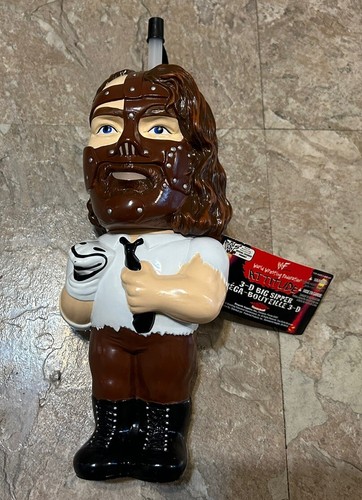 MANKIND WWF 3D Big Sipper Figure Cup Water Bottle Mick Foley NWT | eBay