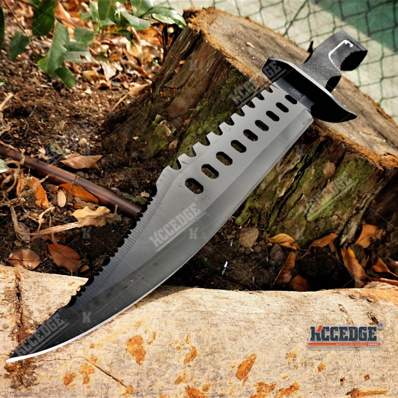 17" Stainless Steel Razor Sharp Bowie Blade Hunting Tactical Knife with ...