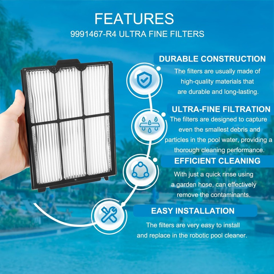 9991467-R4 Ultra-Fine Filter Cartridge Filter For Dolphin Triton PS ...