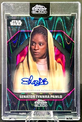 2024 Chrome Black Star Wars SENATOR TYNNRA PALMO Magenta Raywave 07 /10 ...