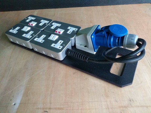 Stage Power Event Film Distro 16A Ceeform Cable In/16A Chassis LoopOut ...