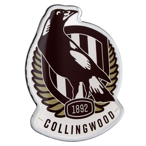 Collingwood AFL Emblem LENSED Chrome Decal Badge Cars Bikes Laptops ...