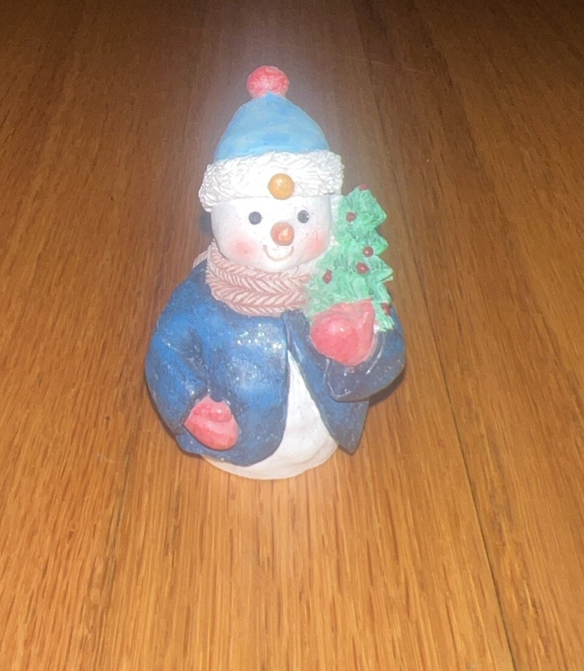 Snowman Nativity Five Pieces Christmas Decor Resin 3" Snowpeople- 1998 ...
