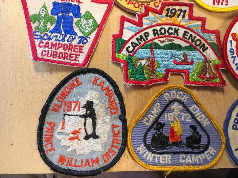 Boy Scout Patches CAMP ROCK ENON COUNCIL SHENSHAWPOTO SHENRAPAWA | eBay