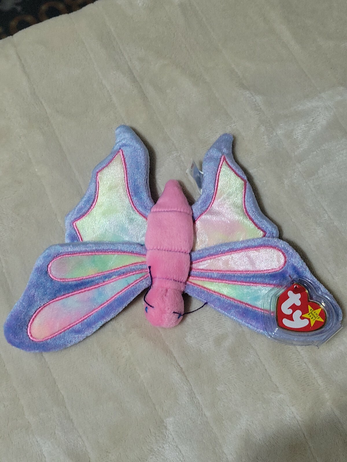 TY Flitter the Butterfly Beanie Baby 1999 PE Pellets Gen 5 Tags | eBay