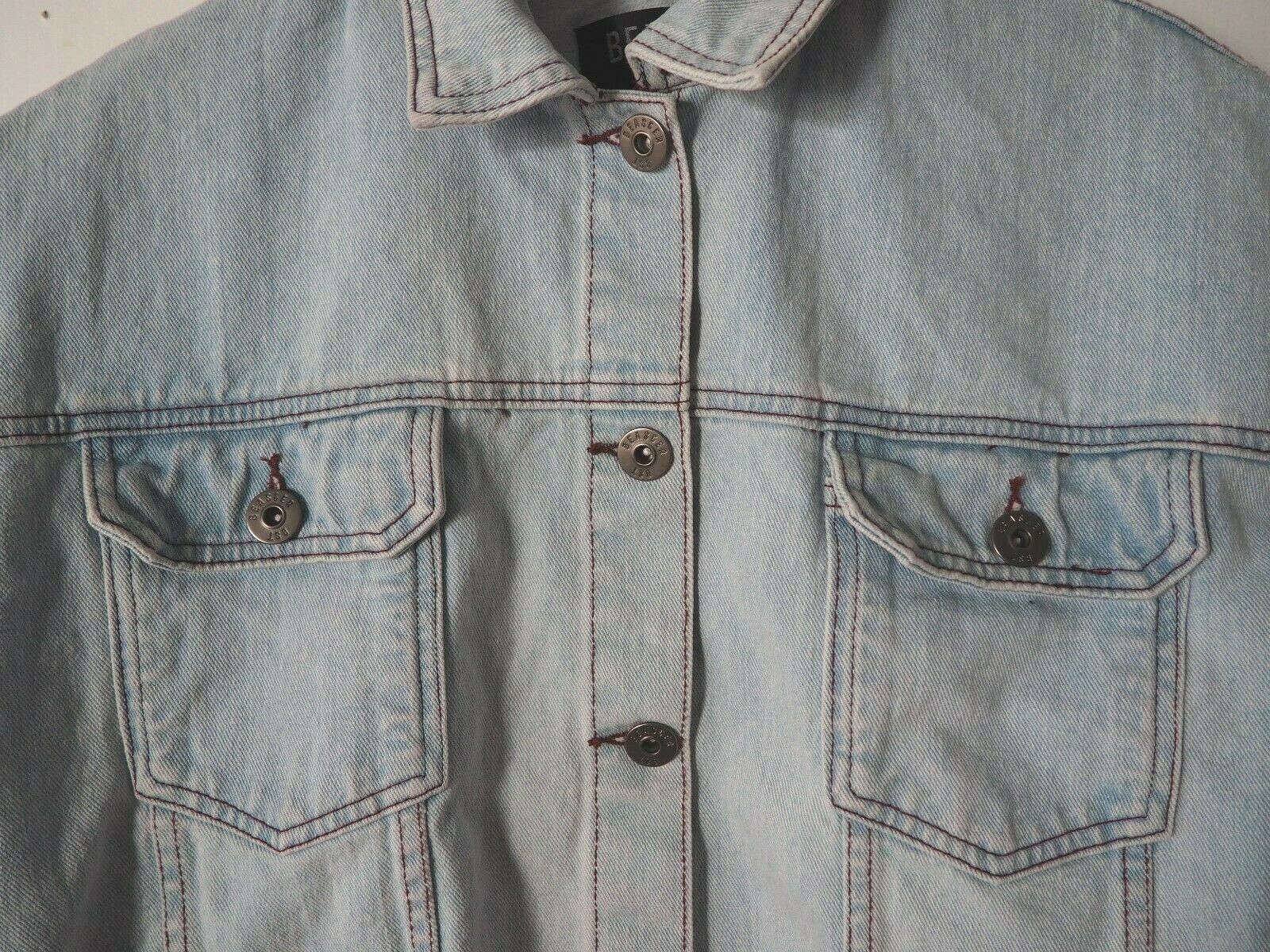 Beaster Gradient Denim Jacket Ghost Face Spring 2019 Blue Purple Unisex ...