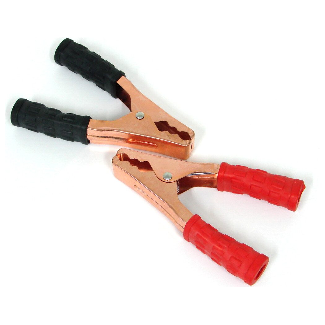 Crocodile Clips Alligator Clamps Electrical Cable Terminal Car Battery ...